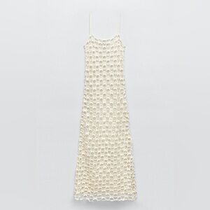 Zara | Swim | Zara Swimwear Perforated Maxi Cover Up Dress | Poshmark